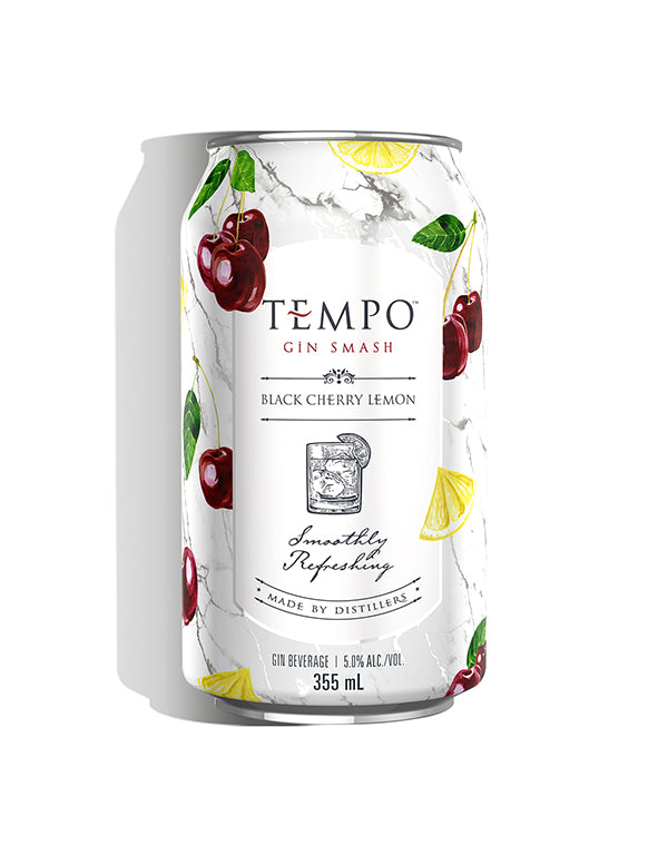 Tempo Gin Smash Black Cherry Lemon (6 Pk) – Petrolia Liquor Store
